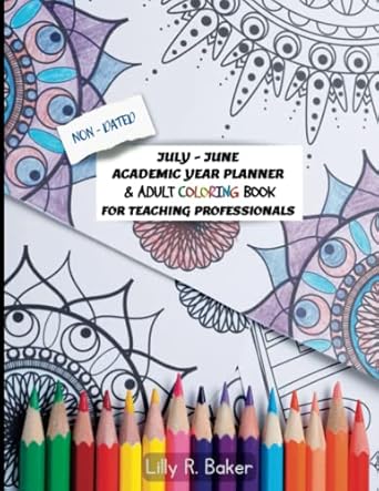Comprehensive Yearly Academic Planner and Adult Coloring Book for ...