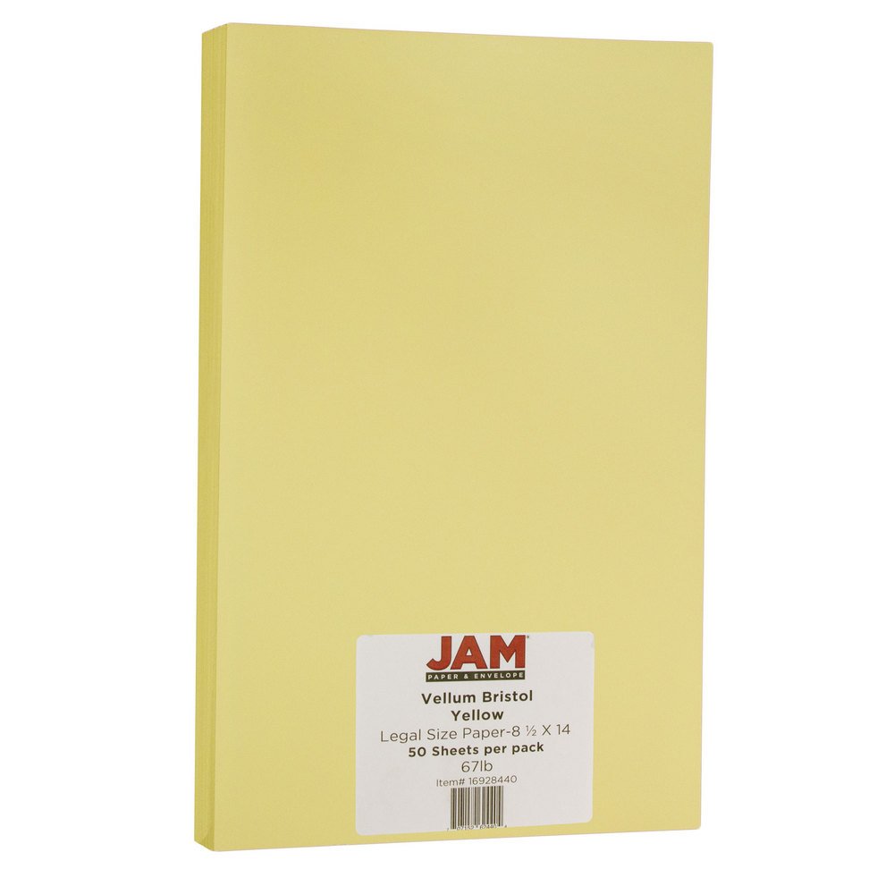 Snapklik.com : JAM PAPER Legal Vellum Bristol 65lb Cardstock