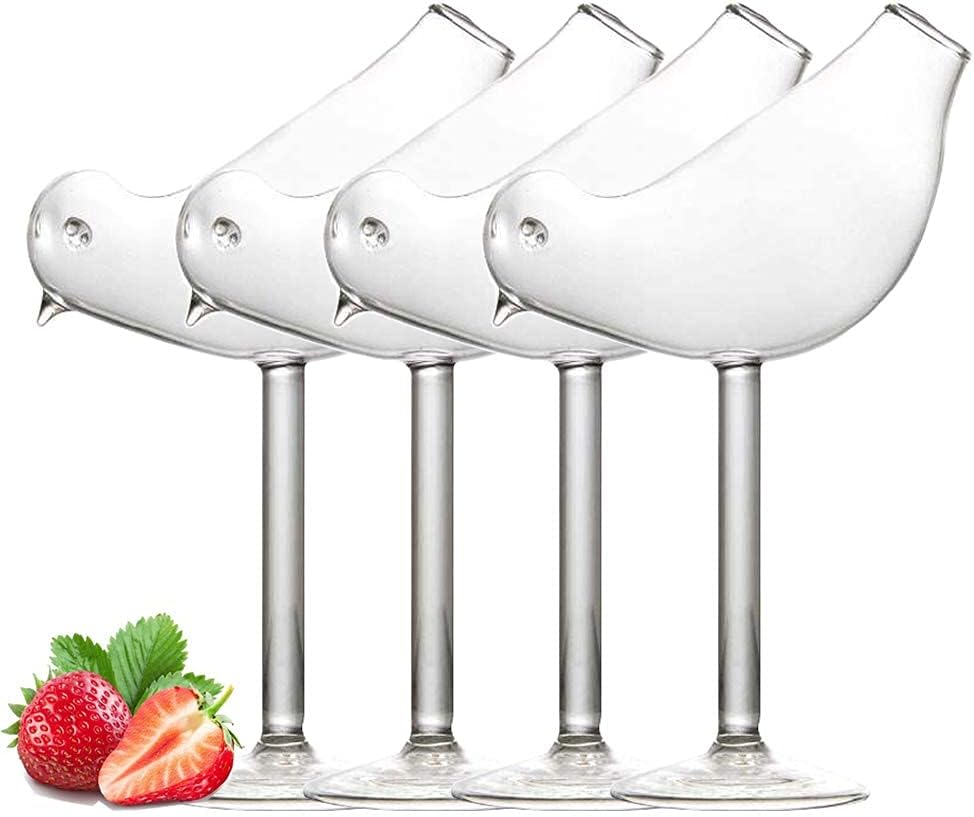 Amazon.com | Cocktail Glass Bird Glasses Drinking Bird Shaped Cocktail ...