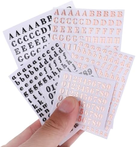 Amazon.com: Letter Stickers Small Alphabet Stickers Mini Numbers ...