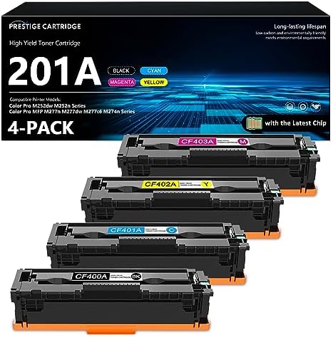 Amazon.com: 201A Toner Cartridges 4-Pack CF400A CF401A CF402A CF403A ...