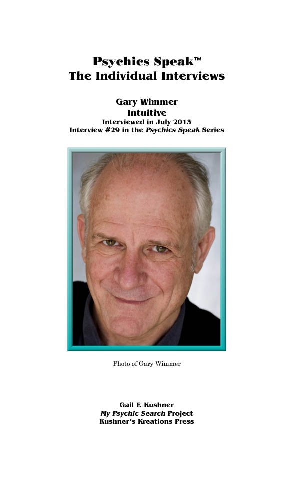 Amazon.co.jp: Psychics Speak, The Individual Interviews: Gary Wimmer ...