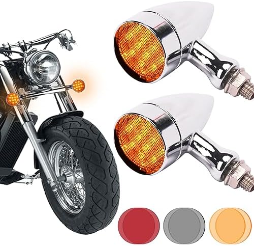 Amazon.com: Motorcycle Turn Signals Light, Bullet LED Front Rear ...