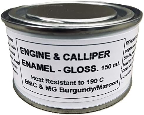 1 x 150ml Burgundy/Maroon Gloss Heat Resistant Brake Caliper & Engine ...