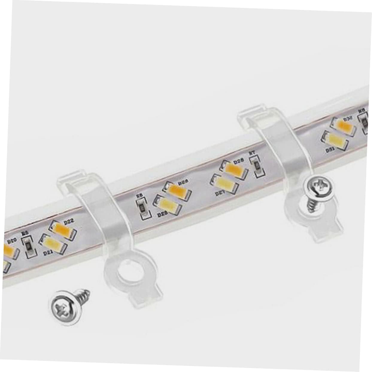 ARTIBETTER 100pcs Screw Mounting Clip LED Lights Strip LED Light Strip ...