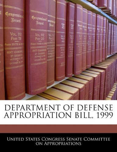 Amazon.co.jp: Department of Defense Appropriation Bill, 1999 : 本