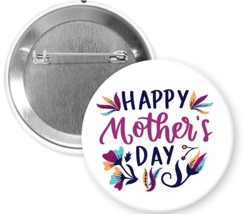 Amazon.com: Mother's Day pin - HAPPY MOTHER'S DAY button - 2.25 ...