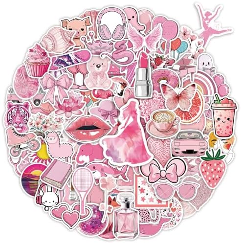 Amazon.com: Dajiewang 100 Cute Water Bottle Stickers, Colorful and ...