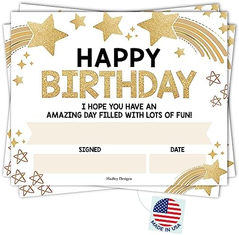 Amazon.com : Happy Birthday Certificates for Students - 25 Student ...