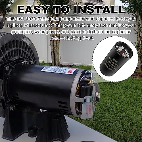 Snapklik.com : Pool Pump Motor Start Capacitor CD60 50/60Hz Fits For ...
