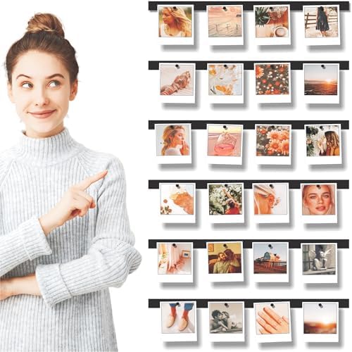 Amazon.com - BIZYAC 6 Magnetic Wall Hanging Photo Display Frames ...