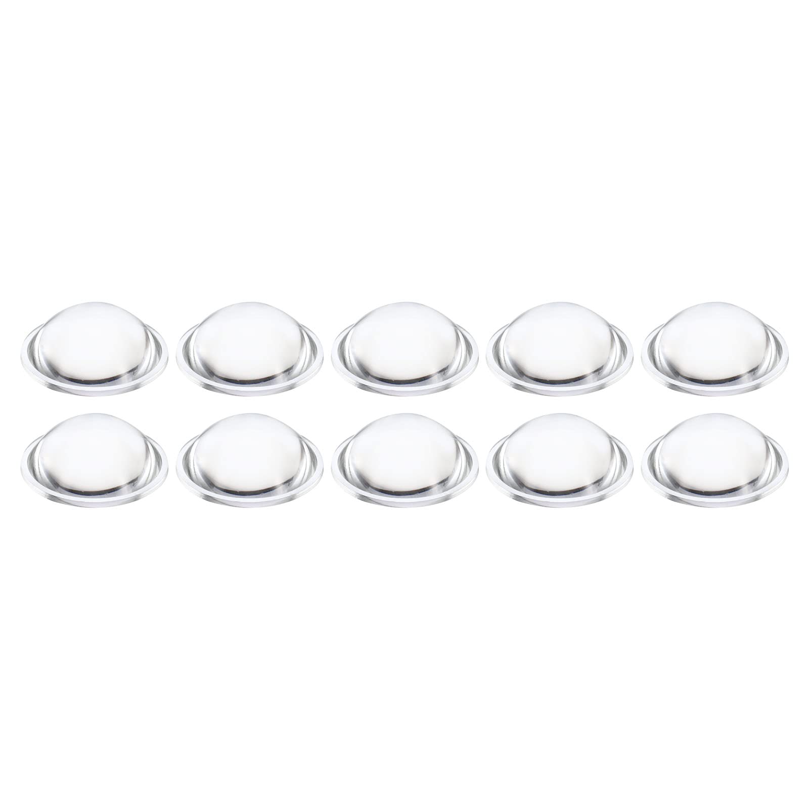 PATIKIL Diameter 29mm Height 11mm Flat Convex Lens, 10 Pcs Acrylic LED ...