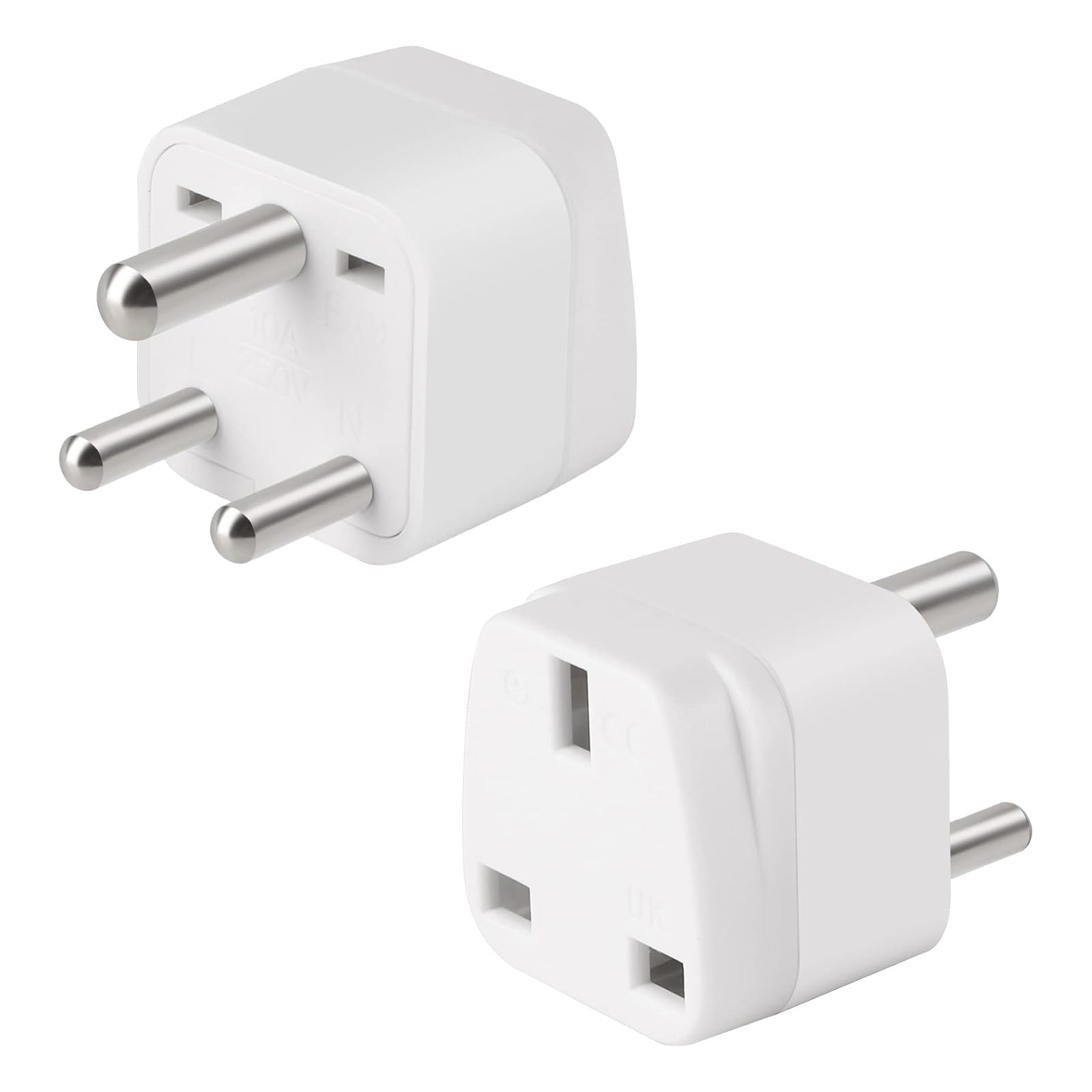 ZUOQIANG UK to India Plug Adapter, 3 Pin Prong Plugs Travel Adapter, UK ...