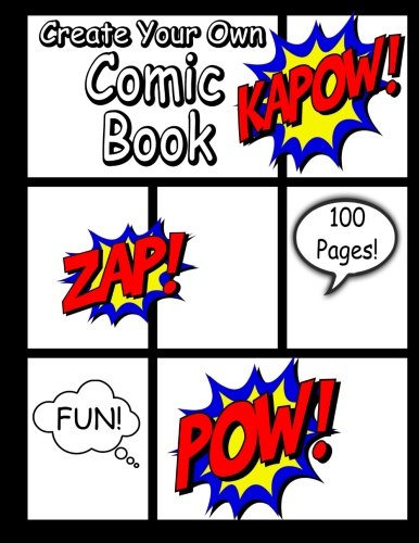 Create Your Own Comic Book: 8.5 X 11, Blank Comic Panels for Drawing ...