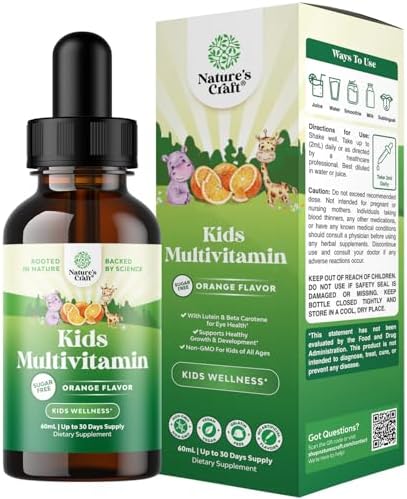 Amazon.com: Sugar Free Liquid Multivitamin for Kids - High Absorption ...