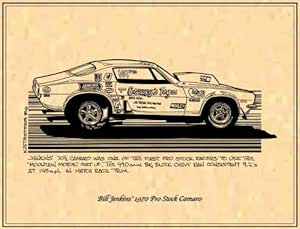 Amazon.com: Bill Grumpy Jenkins' 1970 Pro Stock Chevy Camaro Poster Art ...