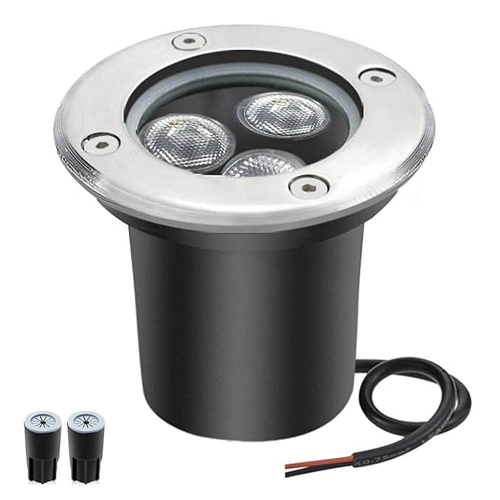 LightingWill 1 Pack 3W LED In Ground Lights,LED Underground Light ...