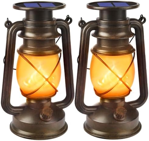 Amazon.com: Battery-Powered LED Lanterns Decorative Outdoor & Indoor,2 ...