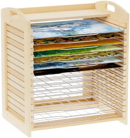 Amazon.com: Baoz Art Wall Mountable Art Drying Rack for Classroom ...