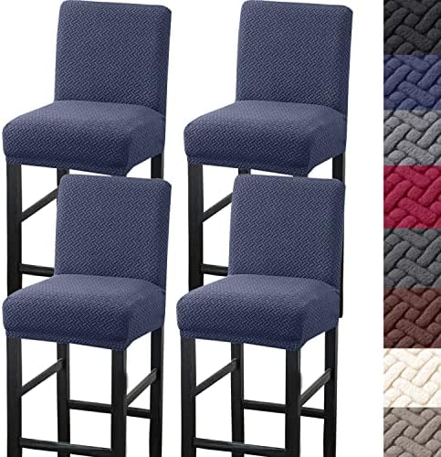 Amazon.com: HFCNMY Bar Stool Covers,4 Pack Stretch Bar Stool Covers ...
