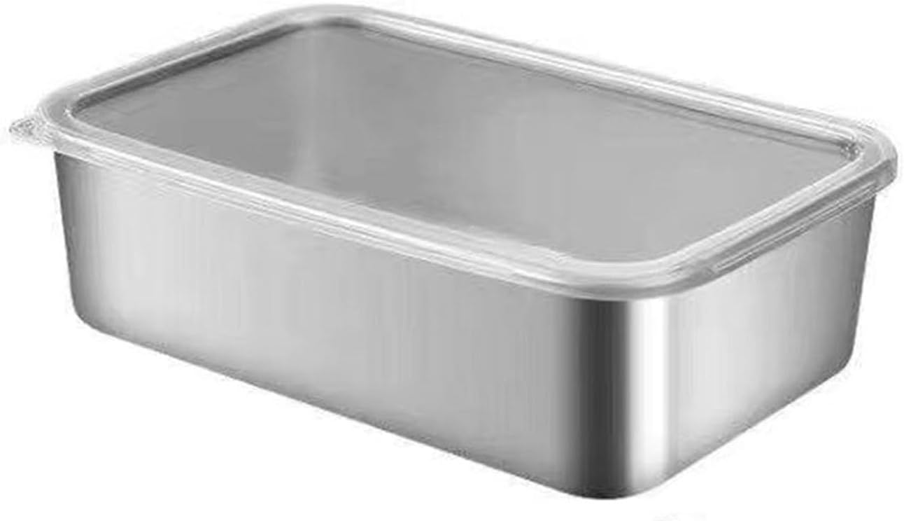 Amazon.com: Square Stainless Steel Food Container, Airtight Lunch Box ...