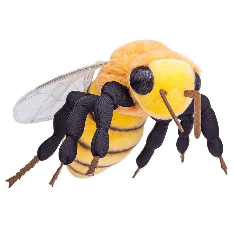 MAOWO Planet Bee Plush Toy – Lifelike Bee Stuffed Animals 11in ...