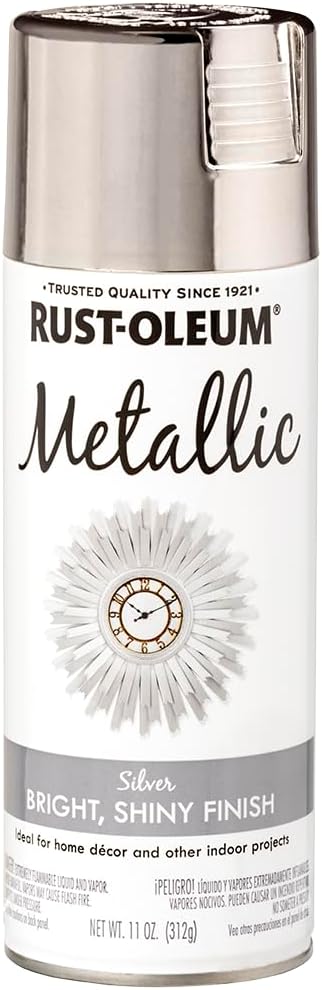 Rust-Oleum 340648 Specialty Metallic Spray, 11 oz, Silver, (Pack of 1 ...