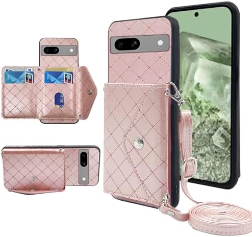 Amazon.com: Furiet Wallet Case for Google Pixel 8A 5G with Crossbody Shoulder Strap and Stand ...