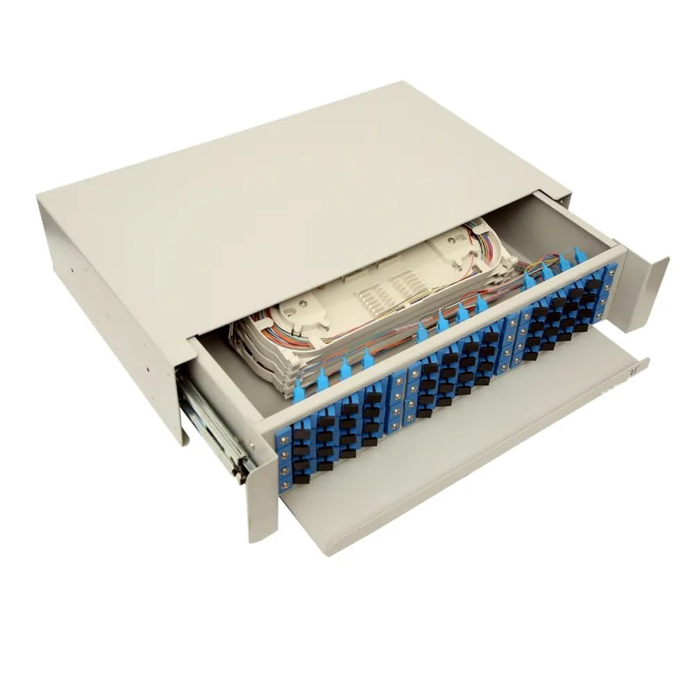 Buy Hanutech FTTH Fiber Distribution Box 48 Core SC/UPC FDMS Fully ...