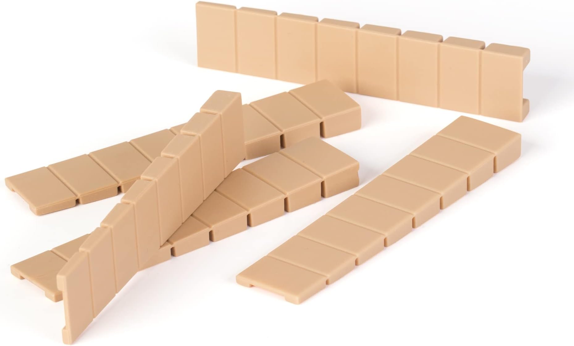 LouMaxx Lot de 20 cales pour meubles - 8 x 20 x 100 mm - Noir - En ...