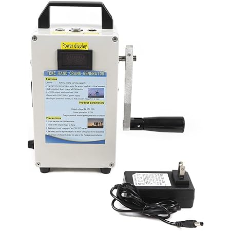 Amazon.com: Hand Crank Generator High Power Charger for Outdoor Mobile ...