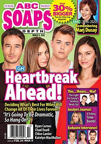 ABC Soaps In Depth Magazine March 9 2020 Ryan Carnes Chloe Lanier Chad ...