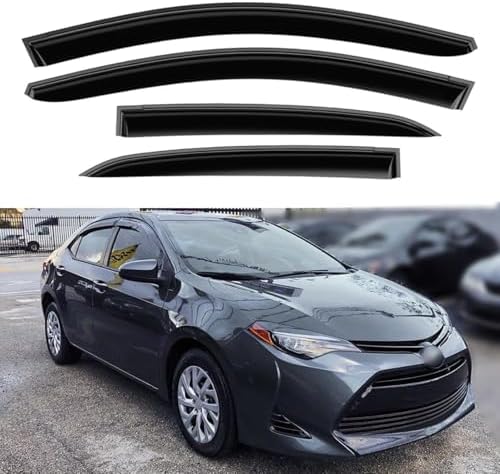 Amazon.com: AceRide Window Visors for Toyota Corolla Sedan 2014-2019 ...