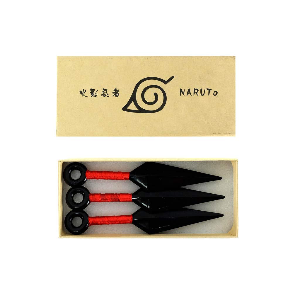 Buy Naruto - Shinobi Ninja Set 3 x Kunai 8 cm Costume Accessoir PVC ...