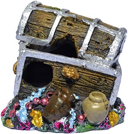 Supa Treasure Chest Aquarium/Fish Tank Ornament, Realistic Detail ...