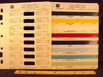 1959 FORD Truck Paint Colors Chip Page: Ford Motor Company: Amazon.com ...