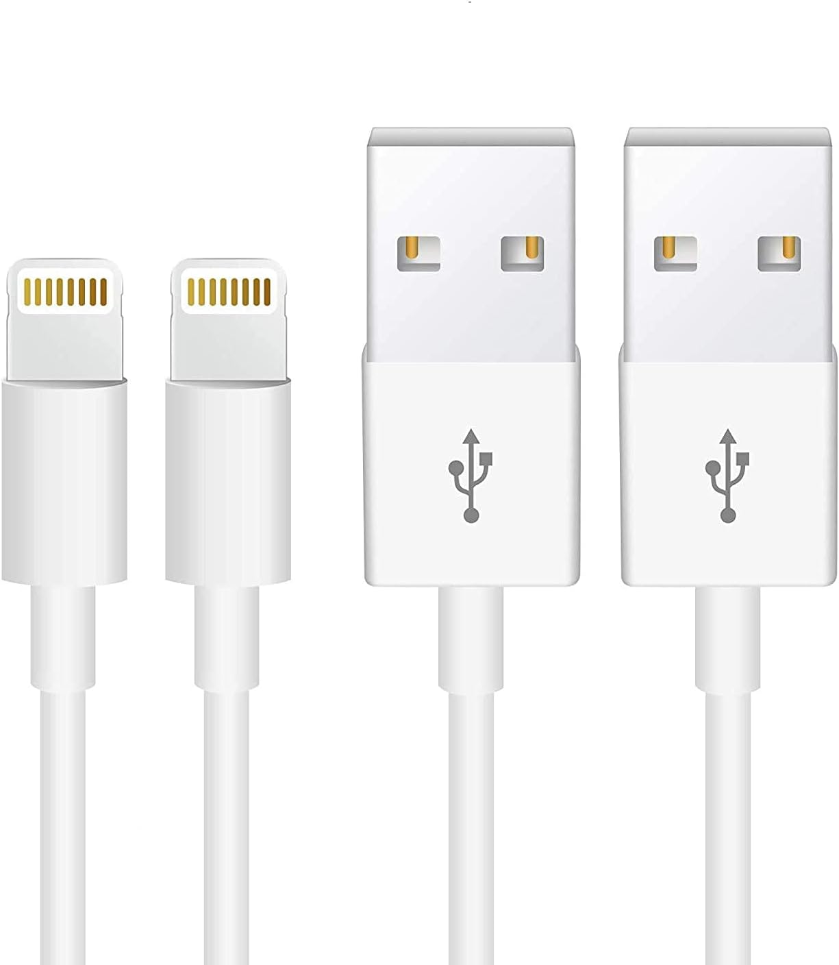 Amazon.com: 2Pack Apple Original Cable [Apple MFi Certified] Lightning ...