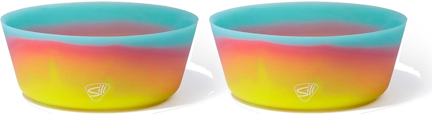 Amazon.com: Silipint: Silicone 18oz Squeeze-A-Bowl Set of 2: Aurora ...