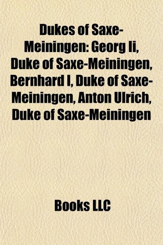 Amazon.co.jp: Dukes of Saxe-meiningen : 本