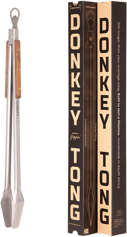 Amazon.com : Donkey Tong 27" Long BBQ Tongs - Heavy Duty Grill Tongs ...