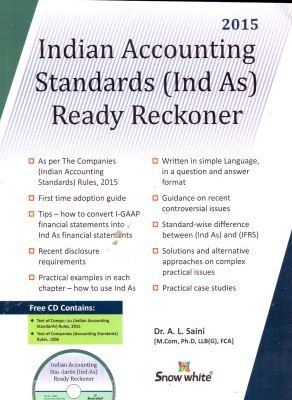 Indian Accounting Standards (Ind AS) - Ready Reckoner with CD-Rom : Amazon.in: Books