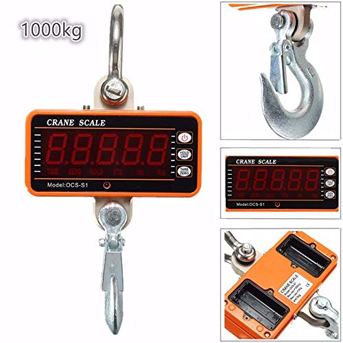 Toplionace 1000KG 2000LBS 1T Aluminum Digital Crane Scale Heavy Duty ...