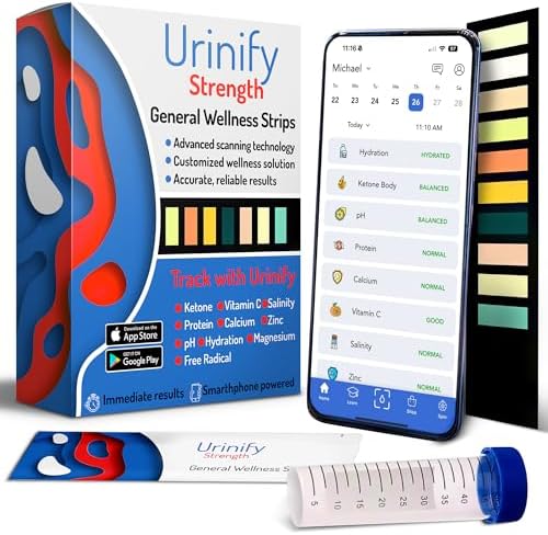 Amazon.com: [URINIFY Strength] Urine Test Strips and Mobile App for ...