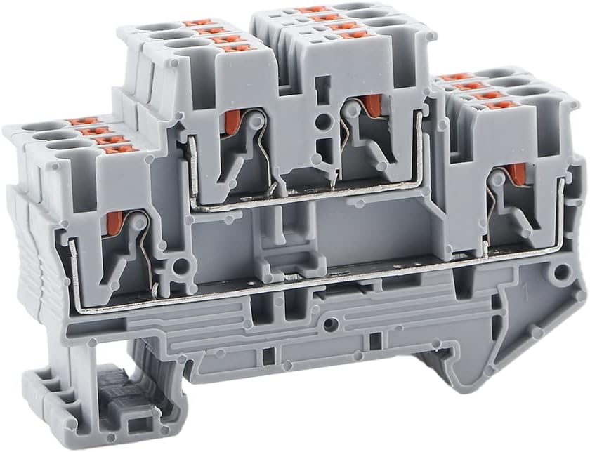 Amazon.co.jp: DIN Rail Terminal Block PTTB-2.5 Electrical Connector ...