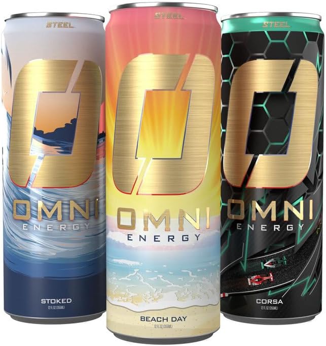 Amazon.com : OMNI Energy Drink Variety 12 Oz (Pack of 3) | 200mg Clean Caffeine, B Vitamins ...