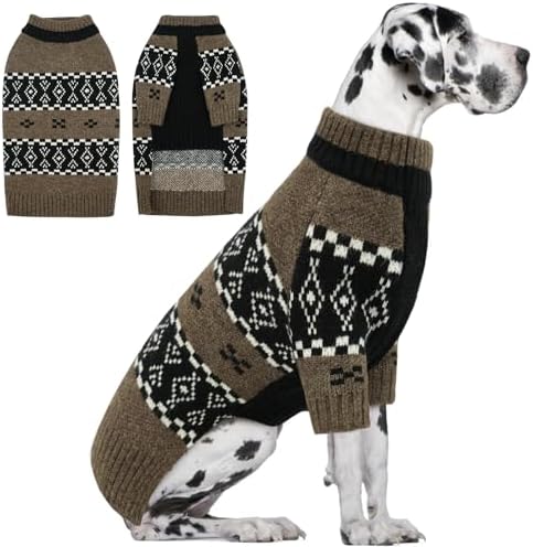 Amazon.com : IECOii Great Dane Sweaters for Giant Breed Dogs Boy,Warm ...