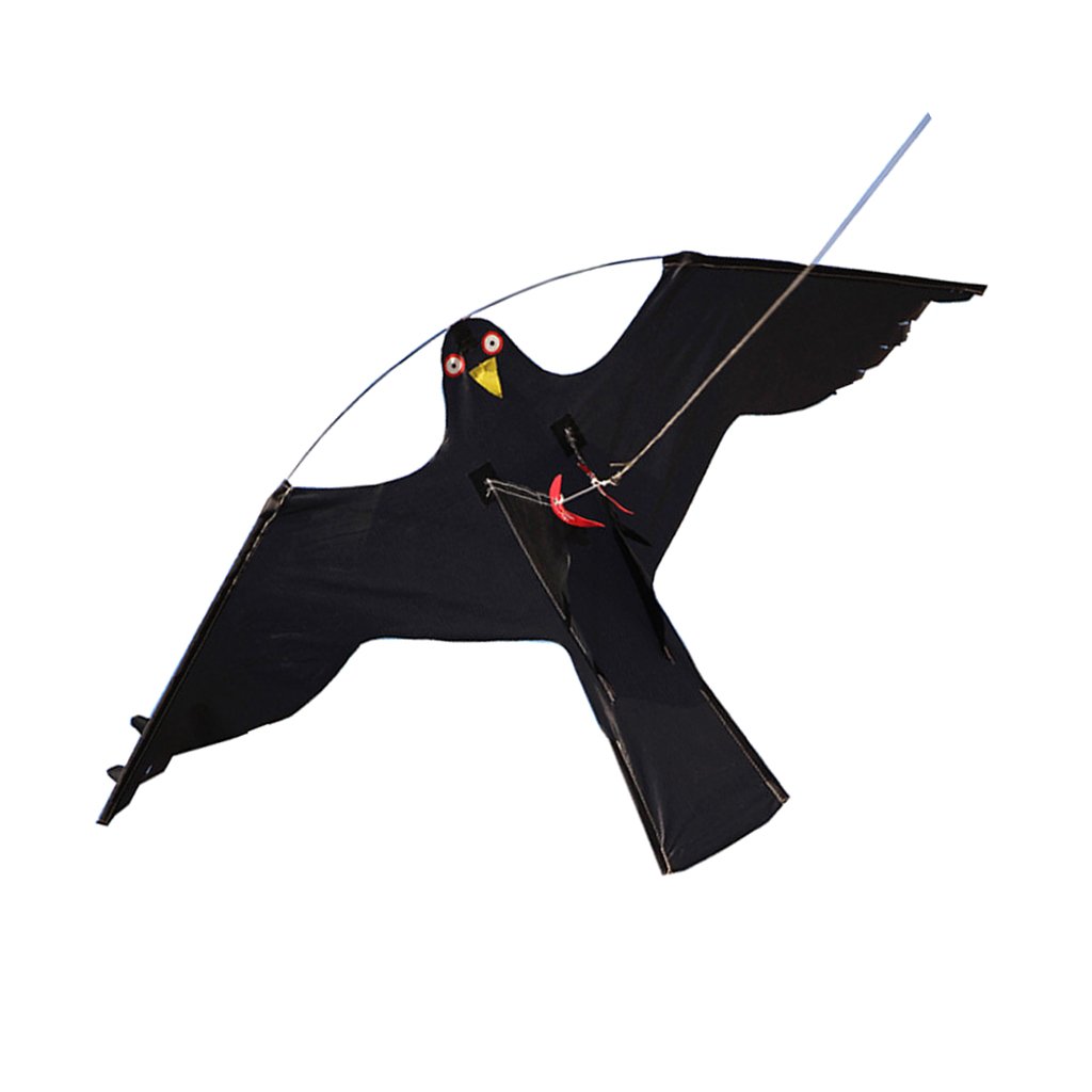 Kitty Hawk Bird Gray Hawk Kite With 4m Pole And Stake Bird Scarer Kit