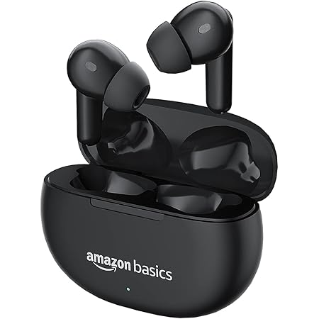 (Refurbished) AmazonBasics True Wireless in-Ear Earbuds with Mic, Quad ...