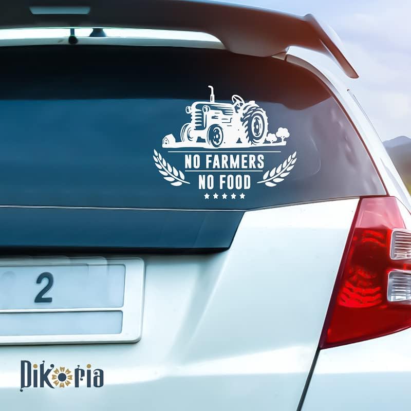 Dikoria Nor Farmer No Food Car Sticker, car Stickers for Car Exterior ...