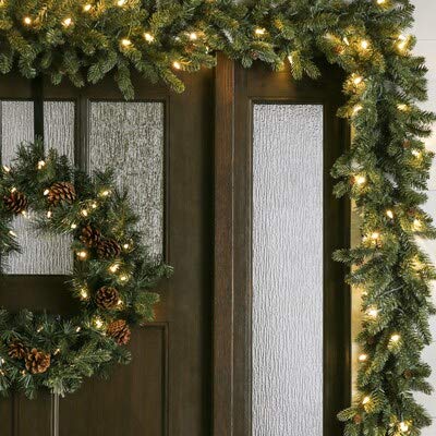 Ge Lighted Garland 50 Lights Color Changing Artificial Christmas